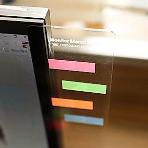 2 Pack Monitor Memo Board,Notepad Message Board,Computer Screen Sticker, Computer Monitor Side Panel,Monitor Message Board Side Panel