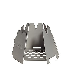 Vargo Hexagon Backpacking Wood Stove - Stainless Steel Camping Stove for Outdoor Cooking and Survival