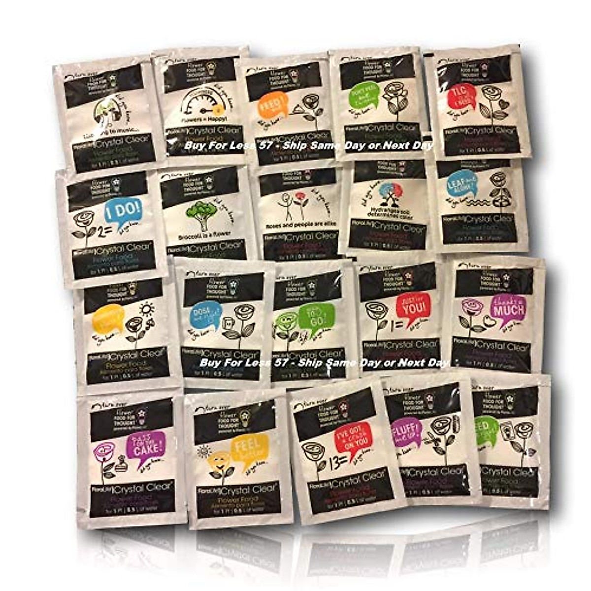 Cut Flower Food Floralife Crystal Clear Powdered 5gr Packets Fresh Stock (100)