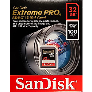 SanDisk 32GB (Ten Pack) SD HC Extreme Pro Memory Card for Digital DSLR Camera SDHC 4K V30 UHS-I (SDSDXXG-032G-GN4IN) with Everything But Stromboli (TM) 3.0 SD/TF Reader
