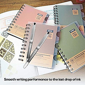 Uni-Ball UB-187S Vision Needle Rollerball Pen – 0.7mm Needle Point – Pack of 6 – Black