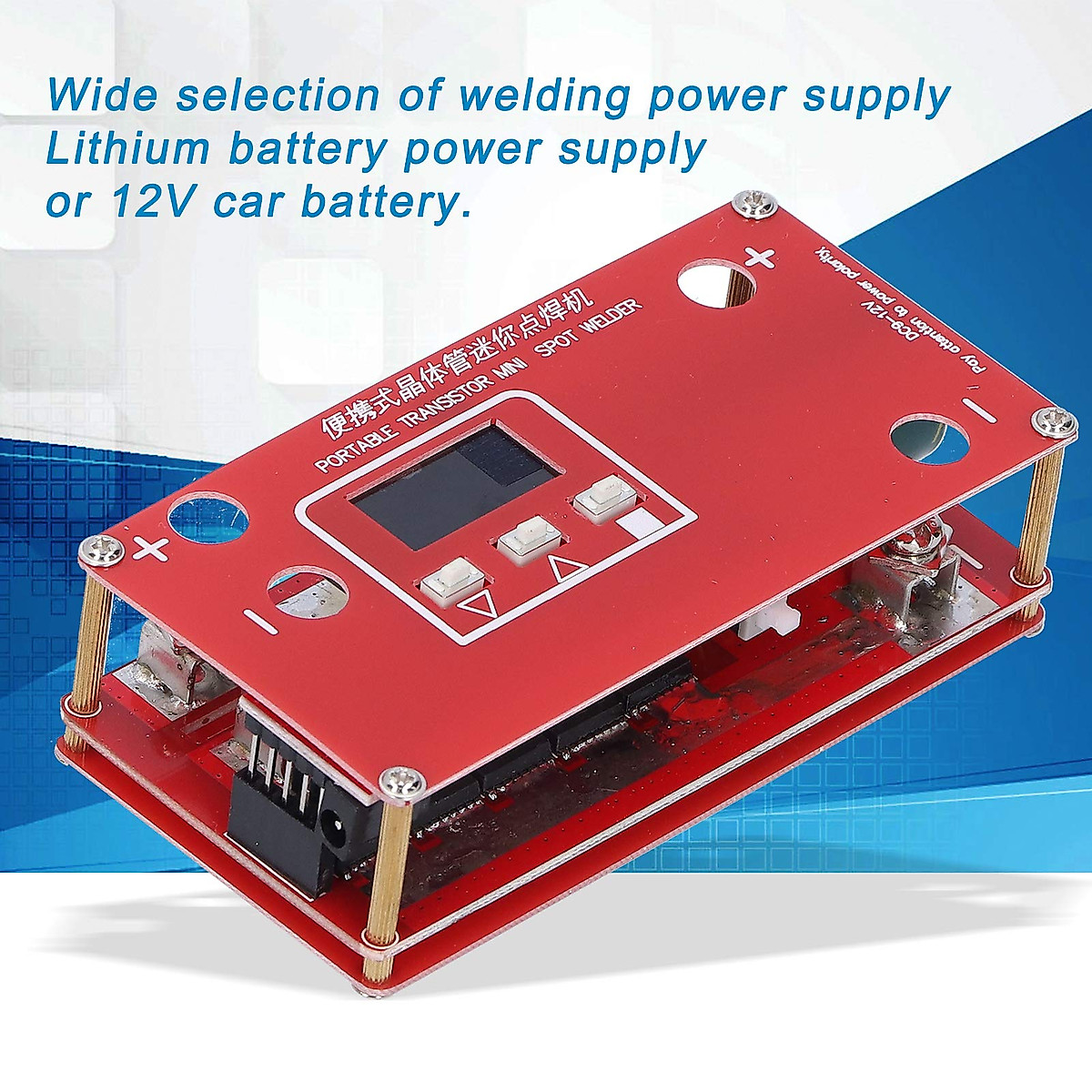 Spot Welder, Portable Transistor Spot Welder with LCD Screen DIY Mini Spot Welder Spot Welding Machine Equipment Handheld Welding Pen Kit for Battery