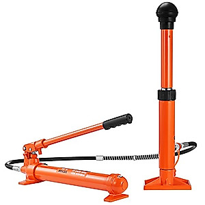 VEVOR 10 Ton Porta Power Kit, Hydraulic Ram with Pump, 4.6 ft/1.4 m Oil Hose Car Jack Ram, Auto Body Frame Repair Tool with Storage Case for Automotive, Garage, Heavy Equipment, Mechanic (22046 LBS)