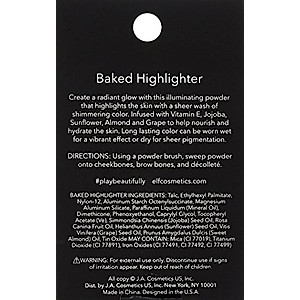 e.l.f. Baked Highlighter, Sheer Shimmering Color, Moonlight Pearls, 0.16 Ounce