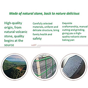 Lava Grill Steak Lava Stone,Lava Hot Stone,Grilling Stone,Tabletop Grill Cooking Stone,11.8x7.9 x1in Steak Lava Stone Stone Grilling Plate for Oven and Barbecue Cooking Meat,Fish,Vegetable and Pizza