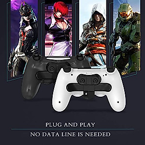XIGIUINI Paddles for PS4 Controller, Back Button Attachment for PS4, Controller Paddles for ps4, TURBO Function/Memory Function/Plug And Play, PS4 controller accessories