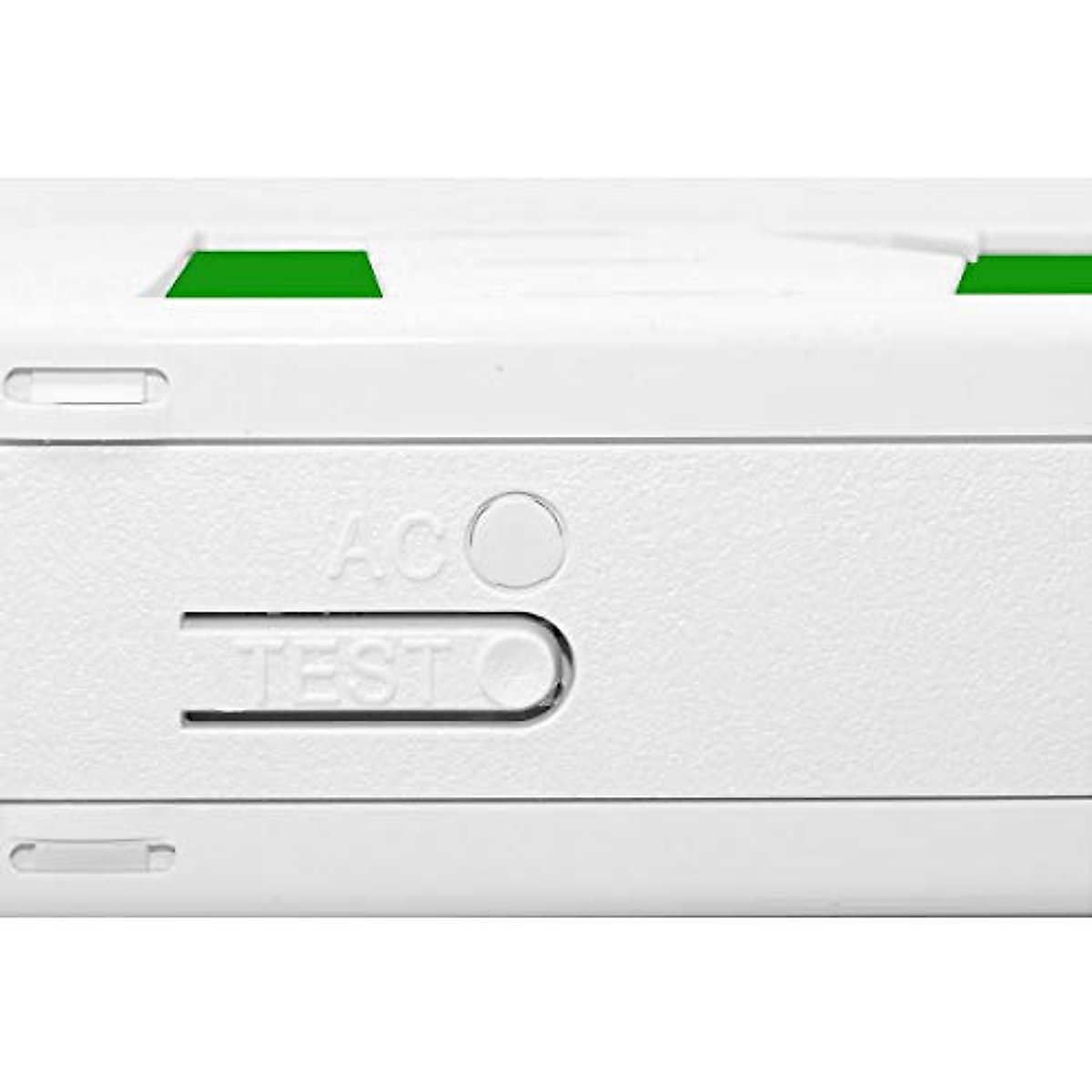 LFI Lights | Combo Green Exit Sign with Emergency Lights | White Housing | All LED | Two Adjustable Round Heads | Hardwired with Battery Backup | UL Listed | (2 Pack) | COMBOJR2-G