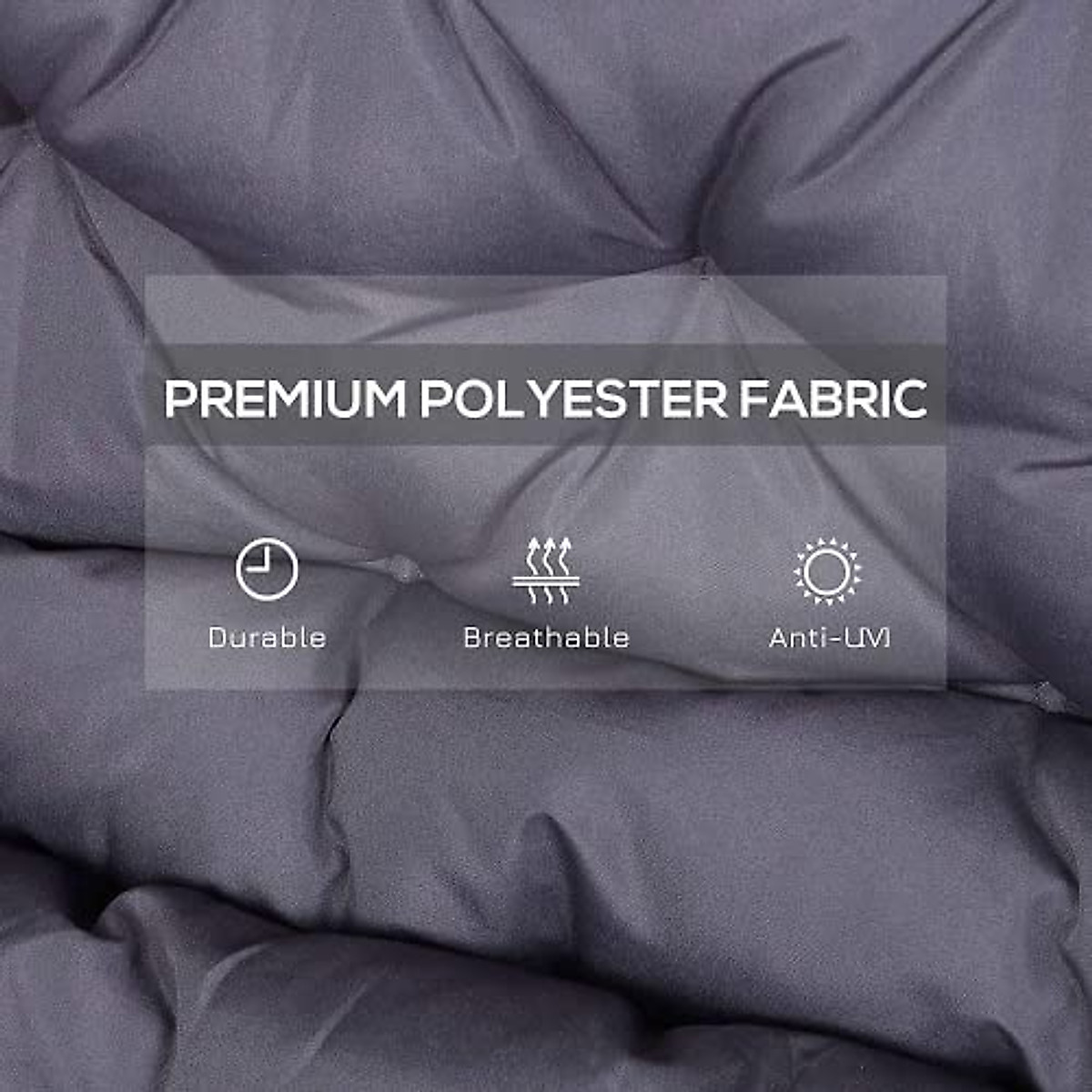 Swing Replacement Cushions Waterproof Bench Cushion for Outdoor Furniture Porch Soft Swing Cushions with Ties, Comfy Patio Chair Cushion Garden Decoration Lawn Chair Pads ( brown 60*40in/150*100cm)