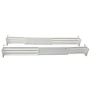 Dial Industries B1601 Adjustable Dream Drawer Dividers, Set of 2, 2.5" Deep, White
