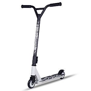 WRRAC-Trampolines Multiple Colors Freestyle Sports Kick Scooter Durable Push Scooter Lightweight Alloy Deck 360 Spin T-Bar 100kg Max Load for Kids 8 Years and up