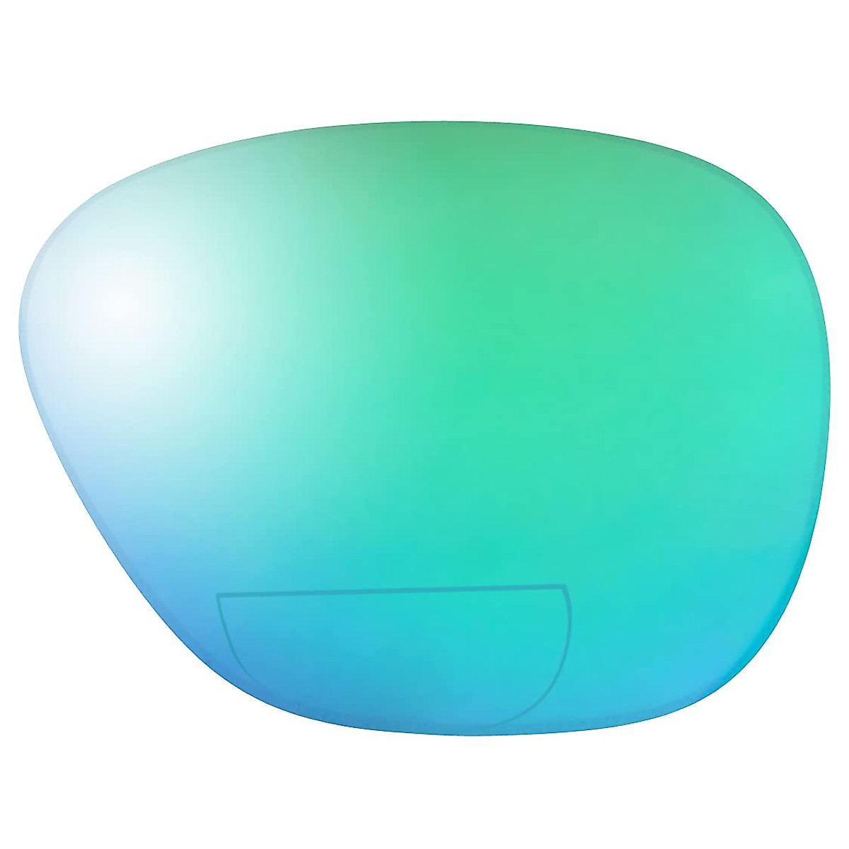 Reptile Suncloud Cutout Polarized Sunglass Replacement Lenses Green Mirror Bi-Focal +2.75