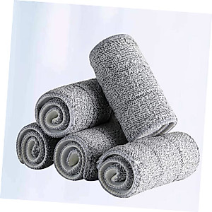 Hemoton 5Pcs Roller mop Head Microfiber mop Head mop Pads Refills Floor Cleaning Tool Foam mop Absorbent mop Head mop Replacement Heads Sponge mops Cleaning Utensils Absorb Water