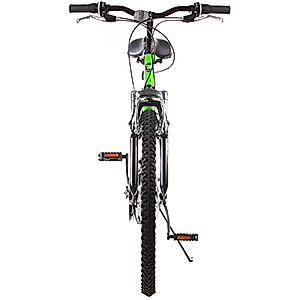 Titan Trail 21-speed Suspension Men's Mountain Bike, 18-Inch Frame, Green and Black
