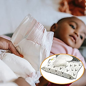 2 Pack Reusable Wipes Pouch Portable Wipes Dispenser Refillable Wipes Container Lightweight Travel Wipes Case Baby Wipes Holder for Diaper Bag