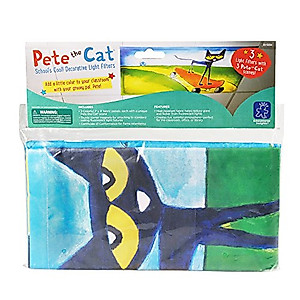 Educational Insights The Original Pete the Cat Decorative Light Filters 3-Pack, Reduce Glare & Flicker, Easy Setup for Office, Hospitals, Home & Classrooms