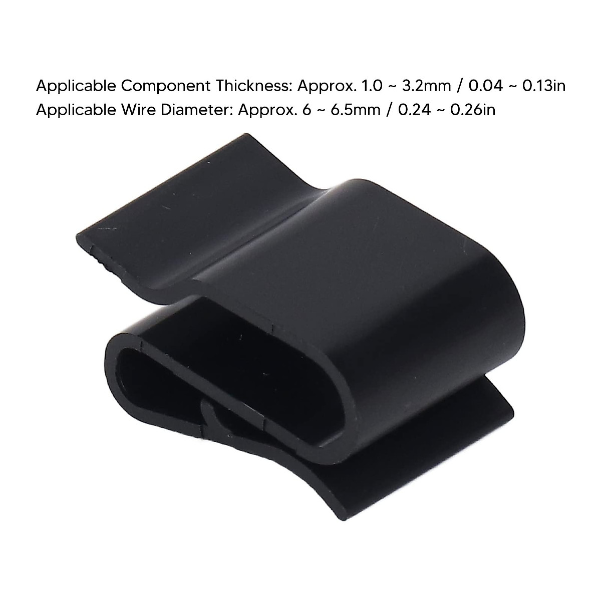 PV Panel Wire Clip, Easy to Install 100Pcs Multifunctional Solar Panel Cable Clip Temperature Resistant for Fixing