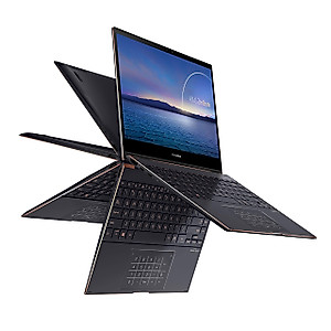 Asus ZenBook Flip S Ultra Slim Laptop, 13.3 4K UHD OLED Touch Display Core i7-1165G7 CPU, 16GB RAM, 1TB SSD, Thunderbolt 4, TPM, Windows 10 Pro, Jade Black, UX371EA-XH77T (Renewed)