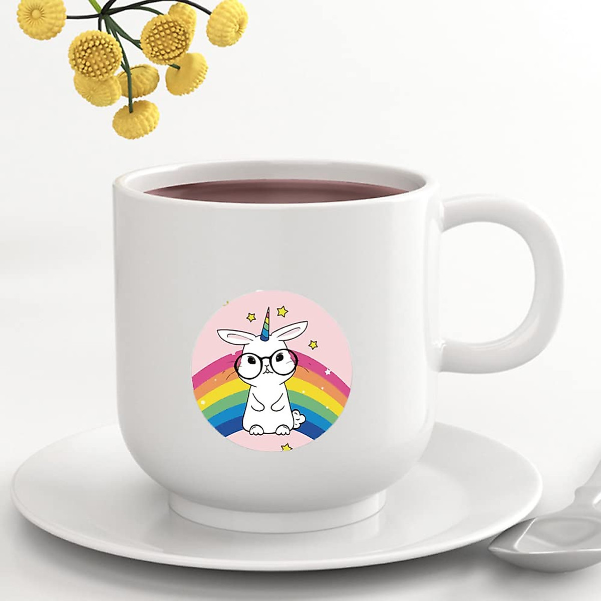 500pcs 1 Inch Easter Stickers Happy Easter Bunny Rabbit Eggs Stickers 8 Patterns Easter Theme Roll Stickers for Kids Easter Art Craft Gift Box Card Party Supplies