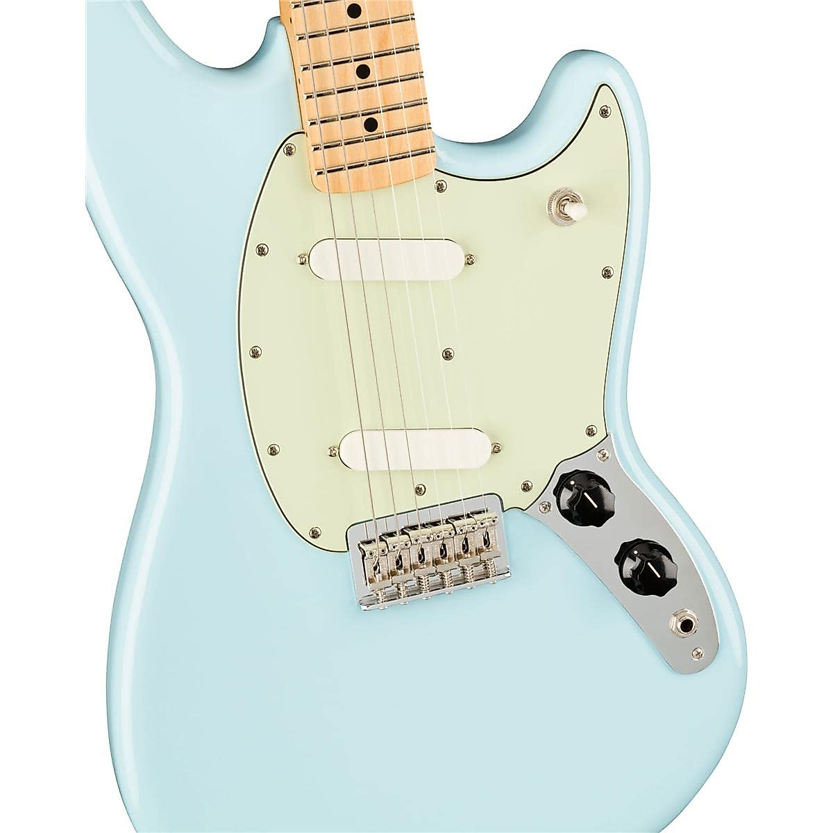 Fender Player Mustang Electric Guitar, with 2-Year Warranty, Sonic Blue, Maple Fingerboard