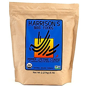 Harrison's Bird Foods Pepper Lifetime Coarse 5lb Certified Organic Formula