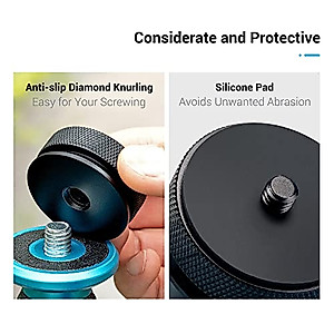 JJC Male 1/4"-20 to Female 3/8"-16 Threaded Screw Converter Adapter for Mounting Camera and Other Devices with Female 1/4"-20 Thread to Tripod, Monopod with Male 3/8"-16 Thread or Arca-Type Clamp