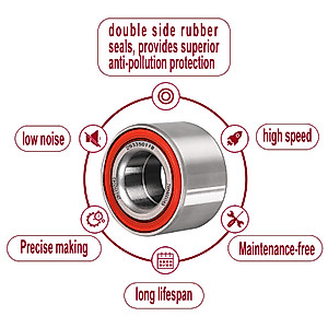 (4 Pack) Wheel Bearings Kit Compatible with Can-Am Defender/Commander/Maverick/Outlander/Renegade Replaces # 293350040, 705400088, 293350118