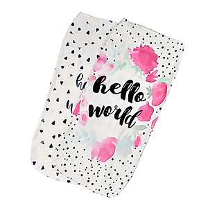 Newborn Baby Blanket Swaddle Headband Hat Baby Stroller Wrap Sleeping Bag Photography Props (White with Hat)