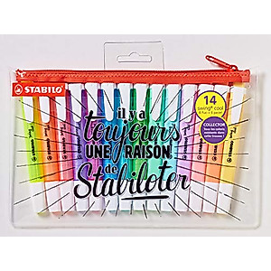 STABILO Highlighter swing cool - Pencil Case of 14 - Assorted Colours