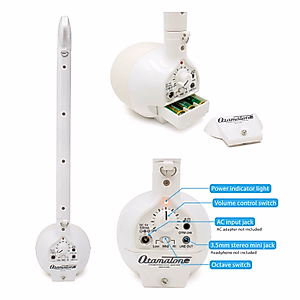 Otamatone Techno [Japanese Edition] Electronic Musical Instrument Synthesizer [Music Link Connect] with a Smartphone (iPhone and iPad iOS/Android App) from Japan by Cube/Maywa Denki, White