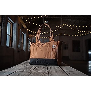 Carhartt Horizontal Zip Tote, Durable Water-Resistant Tote Bag with Zipper Closure, Black