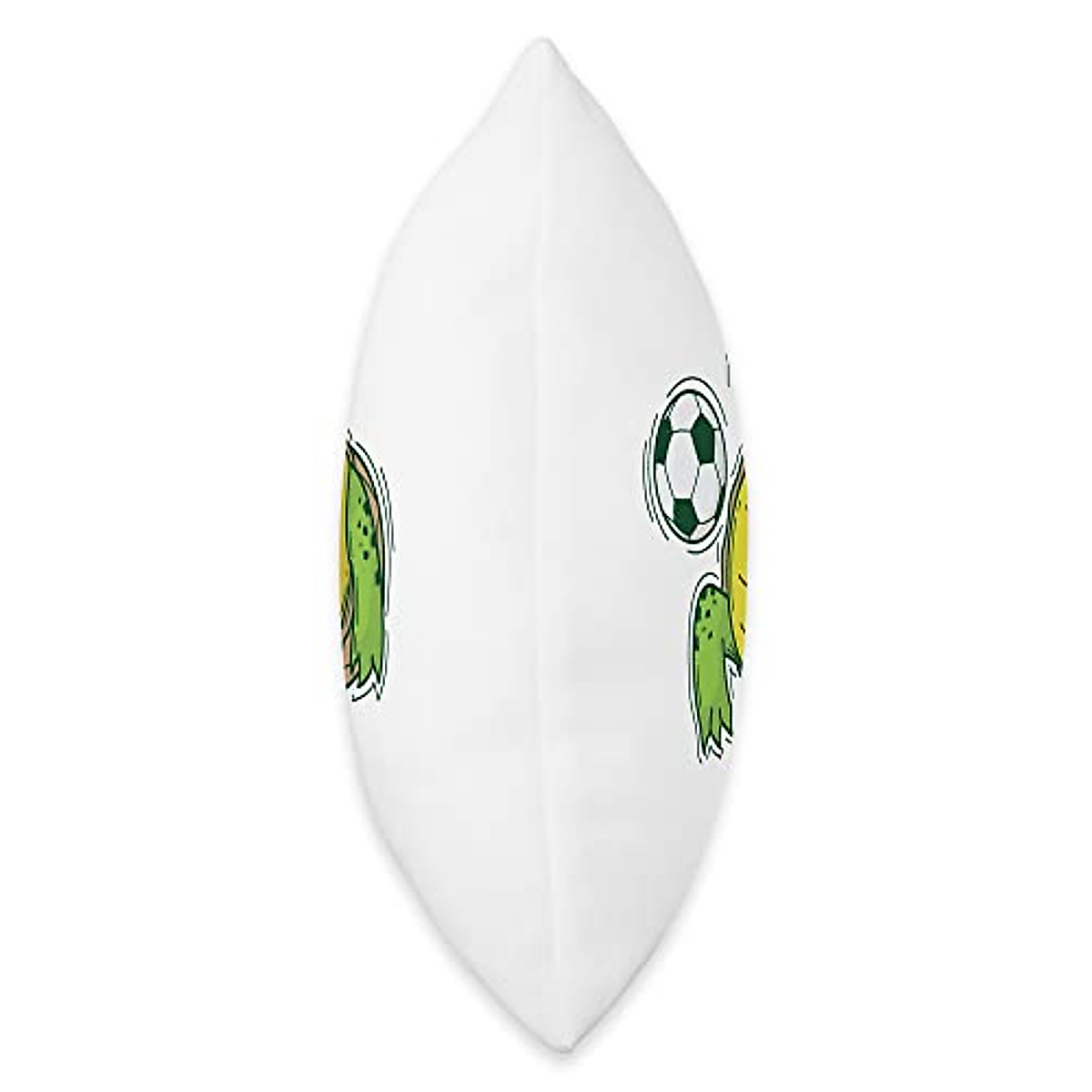 Turtle reptile dorsal carapace old Sauropsida Turtle Plays and Loves Football Throw Pillow, 16x16, Multicolor