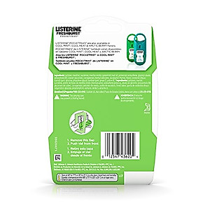 Listerine PocketPaks Breath Strips, Fresh Burst, 72 Count (Pack of 2)