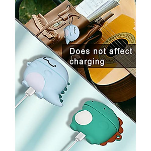 【2Pack】Cute Dinosaur For AirPods 3 Case Cover 2021, 3D Cartoon Animal Silicone For AirPods 3rd Generation Accessories Set, Lovely Cover Compatible With AirPods 3rd Gen Case Dinosaur【2021 Released 3st】