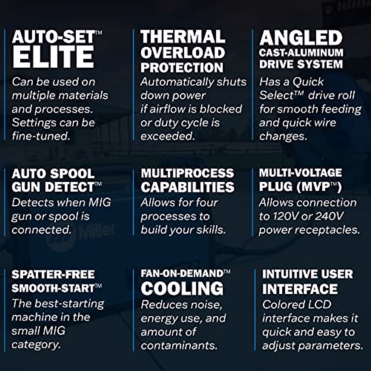 Miller Multimatic 215 Welder, Multiprocess Welder for 120/240-Volt Power Sources