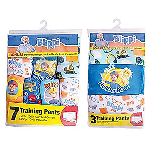 Blippi baby-boys Blippi Toddler Boy Potty Training Pant Multipacks, Blippi Tb 10pk, 4T