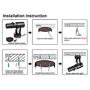 MOUNTAIN ARK 15W LED White Spot Light, Round Glass, Manual Focus, 4 Apertures, Great for Parties, Weddings, Bars