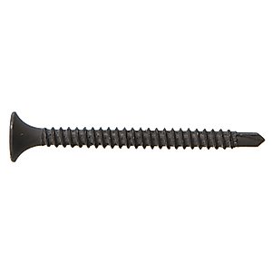 The Hillman Group 39532 6 x 1-7/8-Inch Self Drilling Phillips Drywall Screw, 100-Pack , black