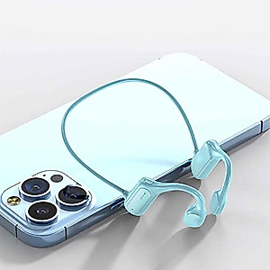 PUGGA Averi™ - Bone Conduction Headphones, Open-Ear Bone Conduction Wireless Earphones IPX5 Waterproof, Sport Headphones Sweatproof for Running and Workouts (Blue)