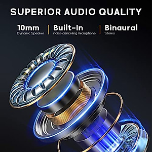 Bluetooth earplug headphones, Neckband Work Bluetooth Earbuds Ear plugs, 30db Noise Reduction Ear Protection Headphones, Custom-fit work earbuds, IPX5 sweatproof, 50+Hour Playtime for work safety