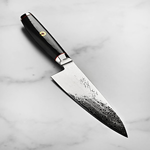 Enso SG2 Chef's Knife - Made in Japan - 101 Layer Stainless Damascus, 6"