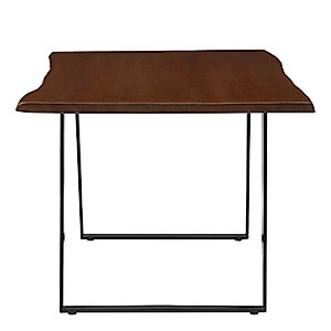 Modway Live Edge Ardor Dining Table, 60", Black Walnut