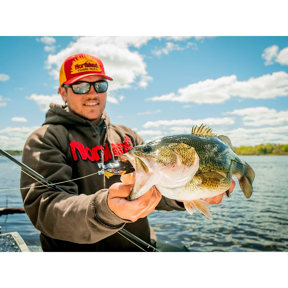 Northland Fishing Tackle Reed Runner Weedless Hollow Body Topwater Walking Frog for Bass Fishing, Mousey, 1.75" Length