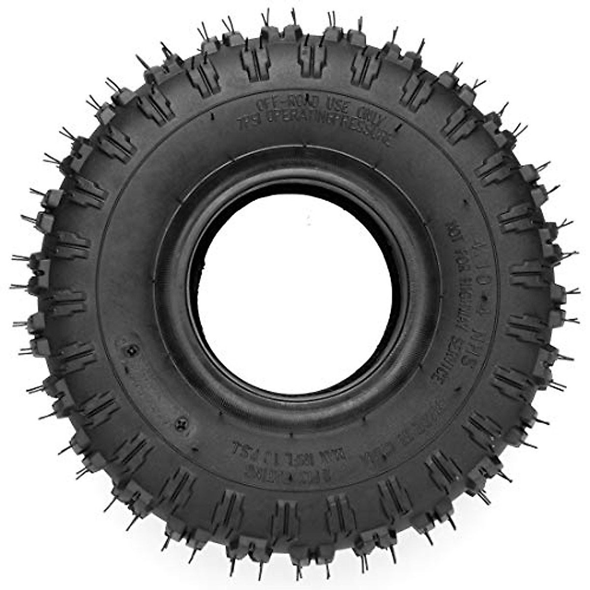 FVRITO 2 Pack of 4.10-4 410-4 4.10/3.50-4 Tire with Inner Tube for Lawn Mowers Garden Rototiller Snow Blower Mowers Hand Truck Wheelbarrow Go Cart Kid ATV