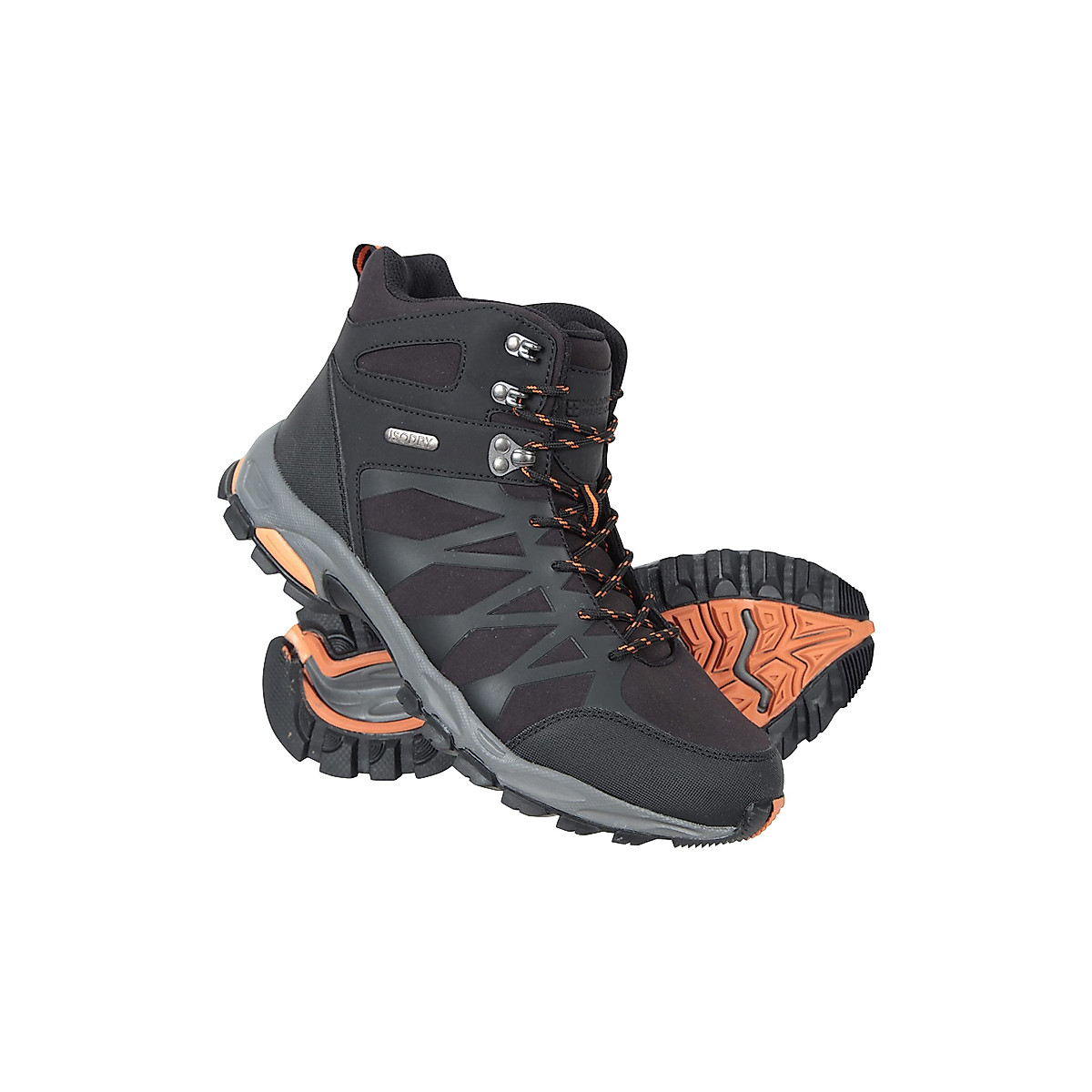 Mountain Warehouse Trekker II Mens Softshell Waterproof Hiking Boots Black 13 M US Men