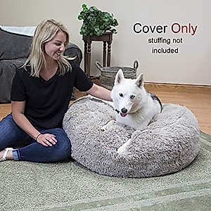 SportPet Designs Luxury Waterproof Pet Bed Replacement Cover- Large Machine Washable Sofa Bed, Tan (CM-10001-CS01)