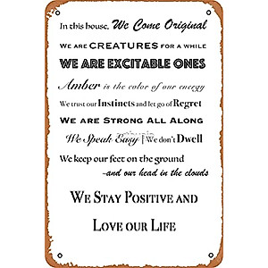 Yzixulet In this 311 House Poster Retro Metal Tin Vintage Sign 12 X 8 Inch Home Bar Man Cave Wall Decor 8 x 12 Inch