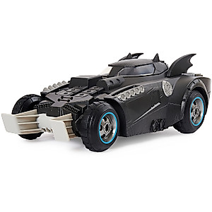 DC Comics Batman Launch and Defend Batmobile Remote Control Vehicle with Exclusive 4-inch Batman Figure, Kids Toys for Boys