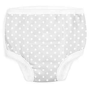 BaeBae Goods Grey Clouds Baby Training Underwear for Boys and Girls (12M), Absorbent Cotton Baby Toddler Training Pants for 12M, Unisex Underpants