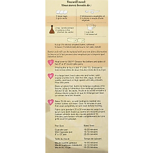 XO Baking Co. Vanilla Cake Mix - Flavorful Non-GMO Certified Vanilla Cake Baking Mix - No Preservatives or Artificial Flavors