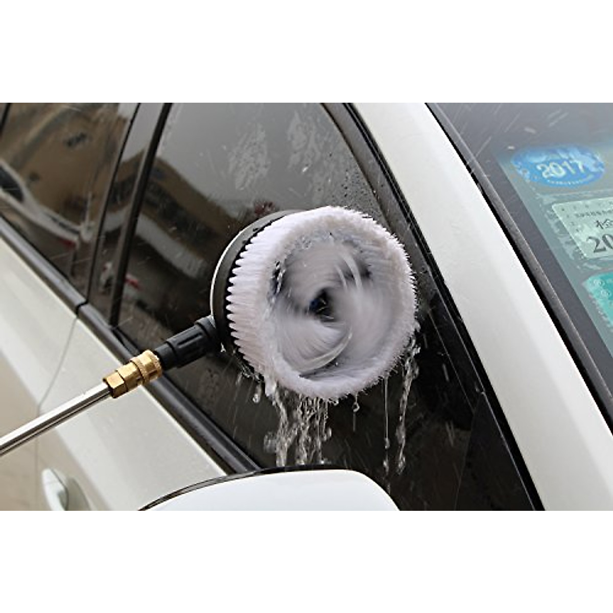 TUHUT 1/4” Rotary Wash Brush for Pressure Washers Pressure Washer Brush